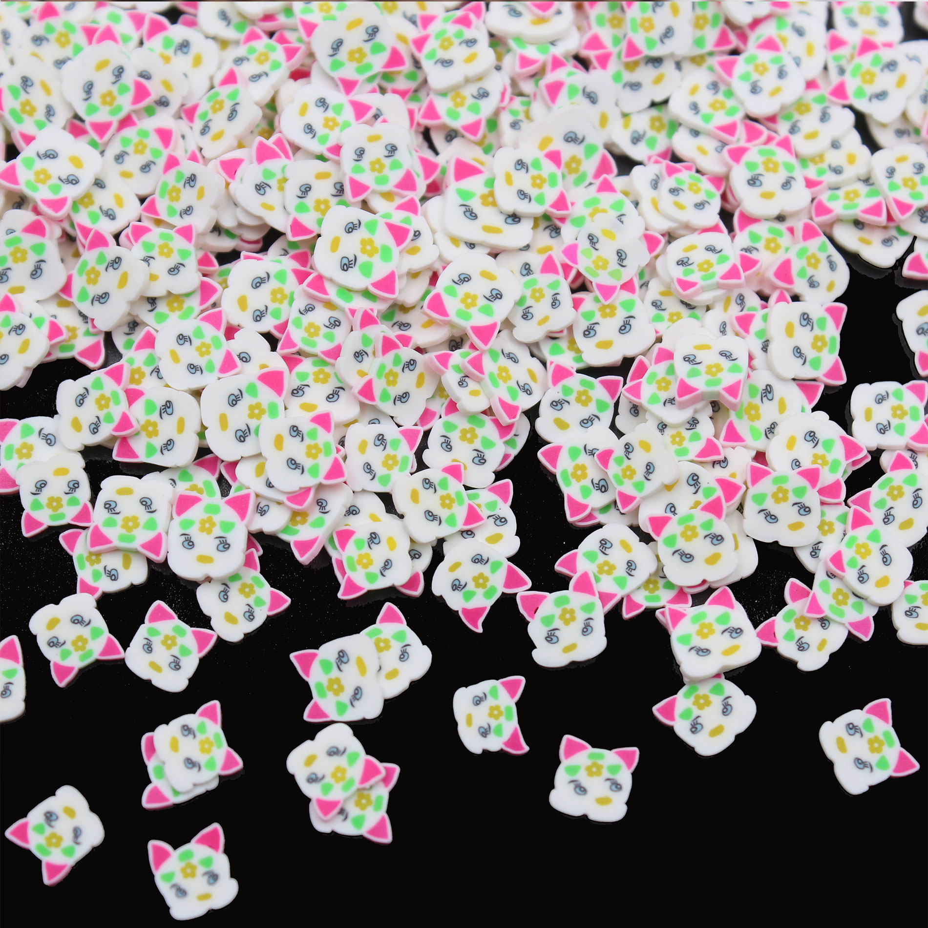 100g/Lot Cute Cat Slices Polymer Clay Animal Sprin... – Grandado