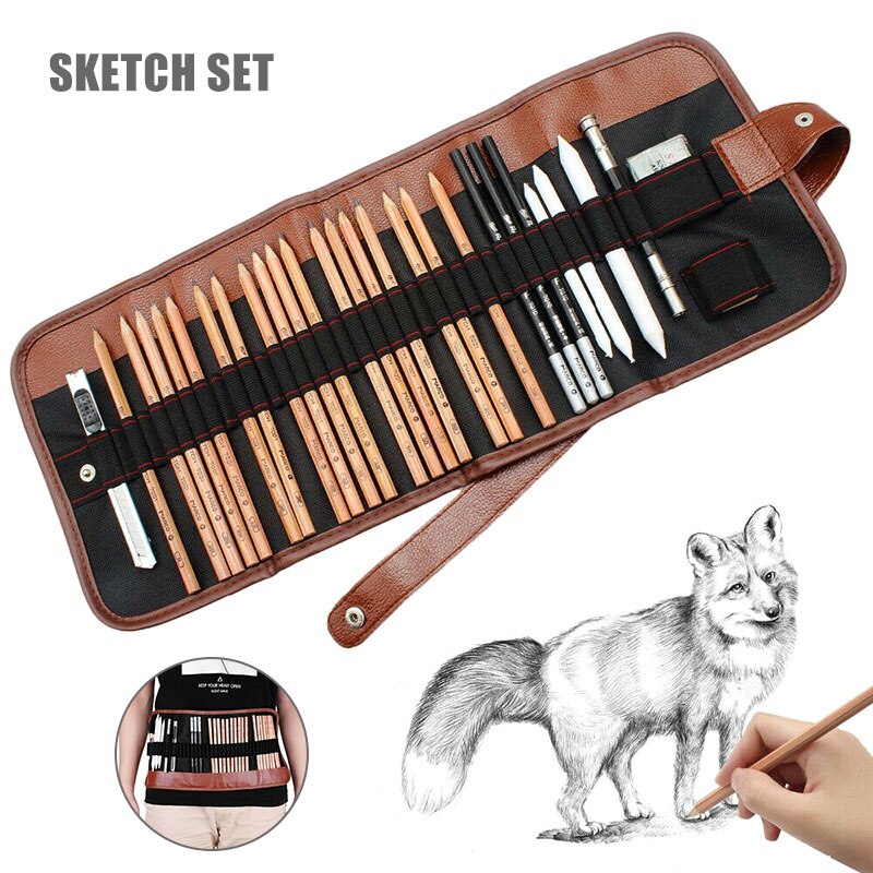 29pcs Pencil Set Sketching Drawing Art Tool Graphi... – Grandado