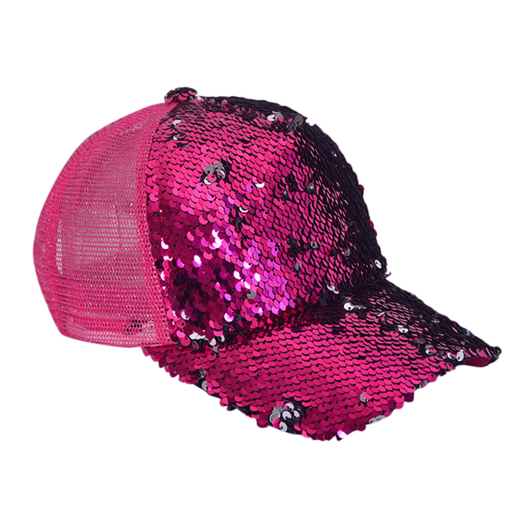 Sequins Paillette Bling Shinning Mesh Baseball Cap... – Grandado