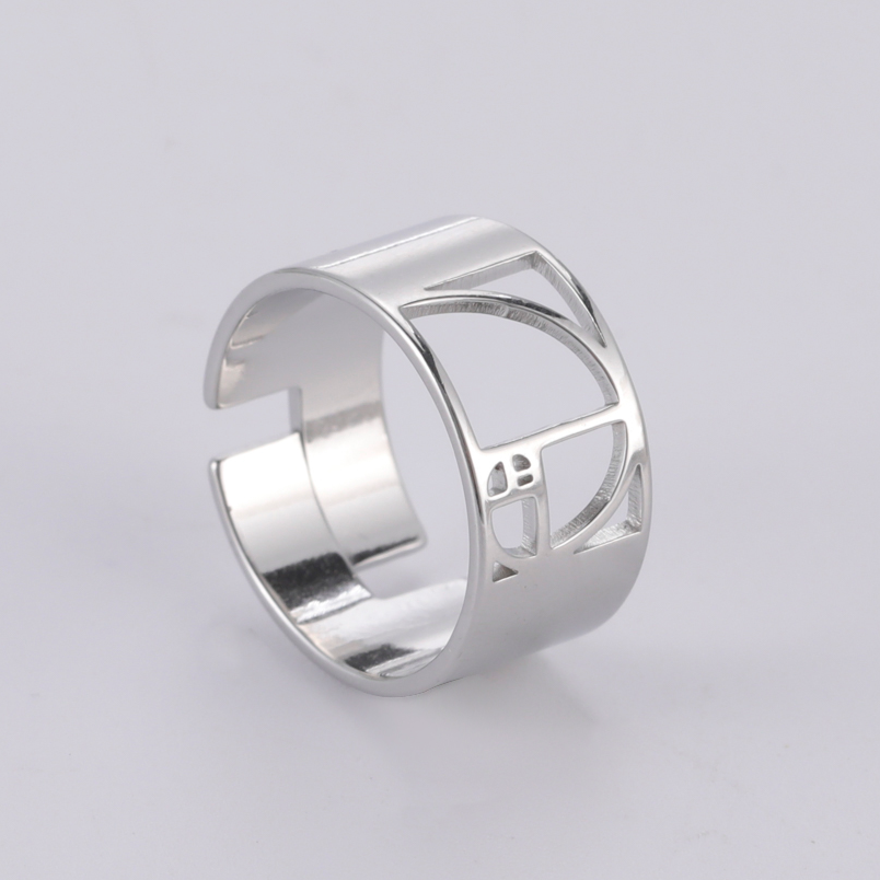 Dawapara Fibonacci Spiral Golden Ratio Ring Sacred... – Grandado