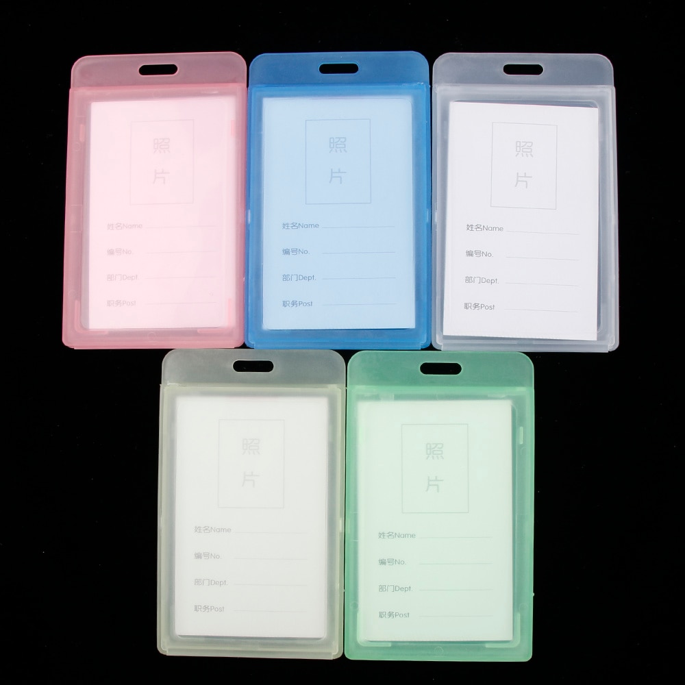 Plastic ID Card Badge Holder Durable Hard Employee... – Grandado