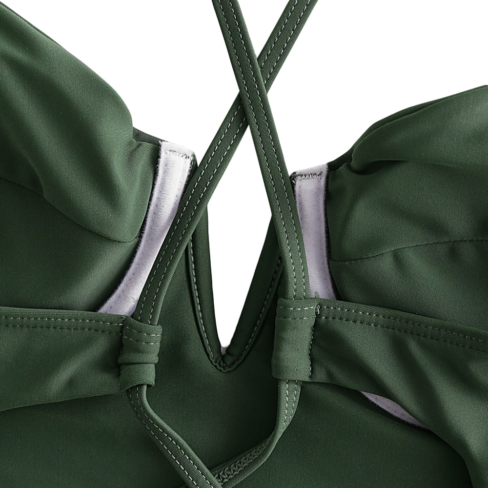 ZAFUL V-notch Underwire Crisscross Bikini Top – Grandado