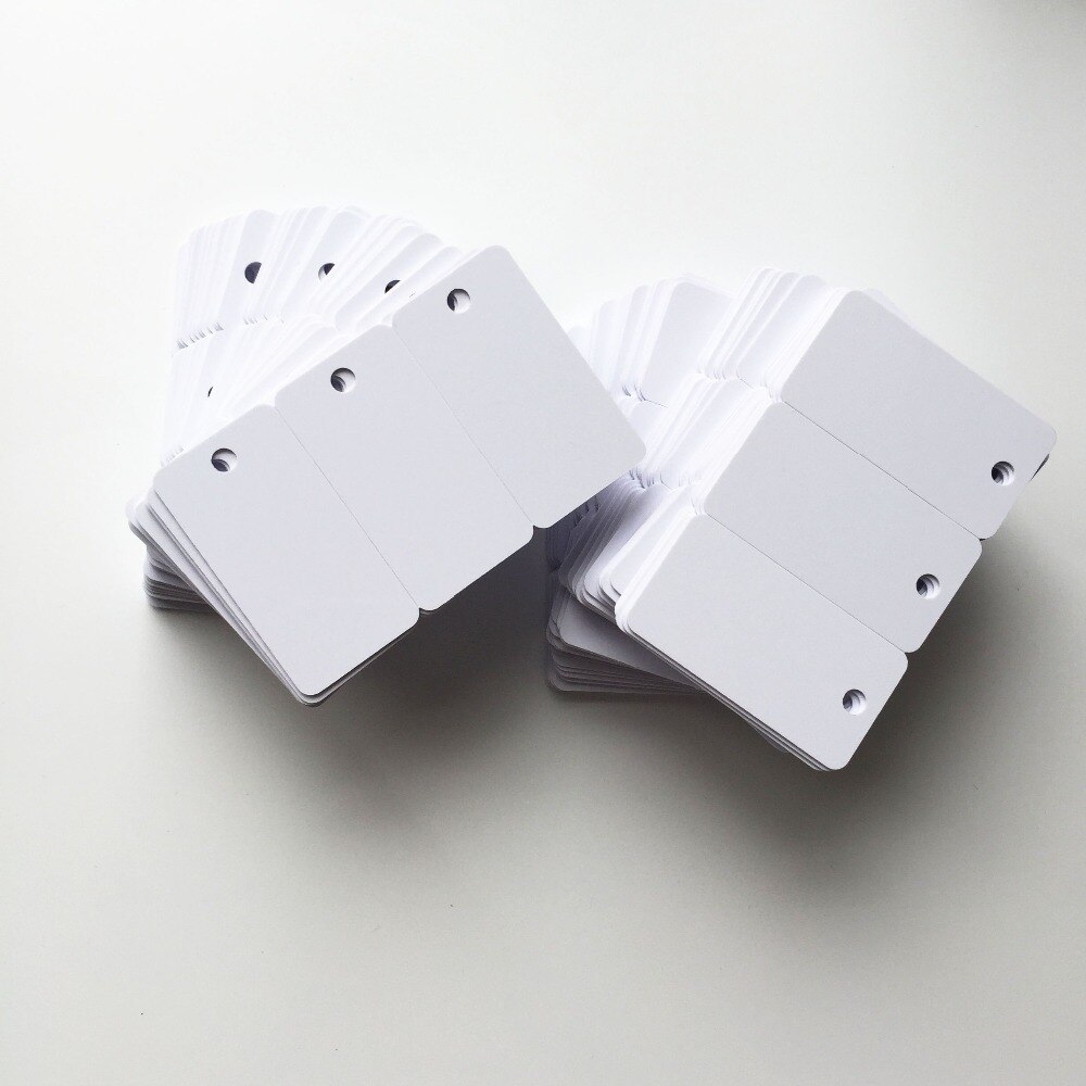100X Blank White Inkjet printable 3up PVC ID Card ... – Grandado