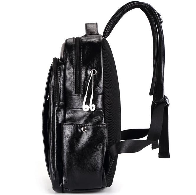 071417 men backpack double shoulder student school... – Grandado