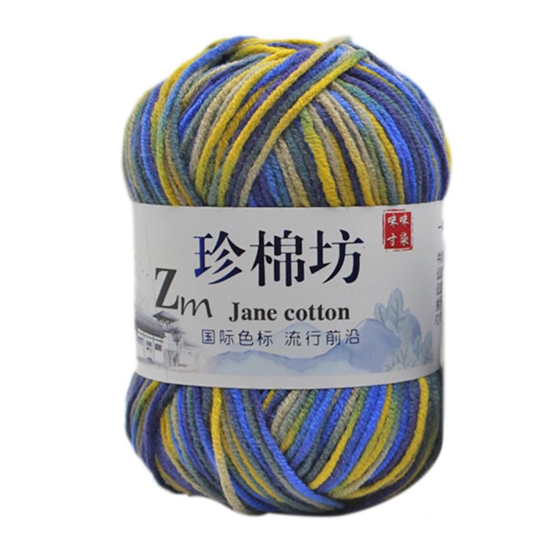 50g/Ball Milk Cotton Hand Knitting Yarn Tie Dyed O... – Grandado