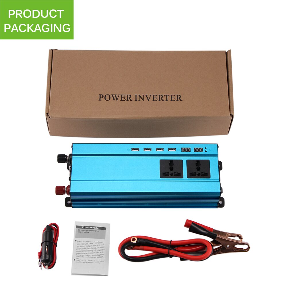 Car Inverter 12V/ 24V To 220V 5000W Max Power Inve... – Grandado