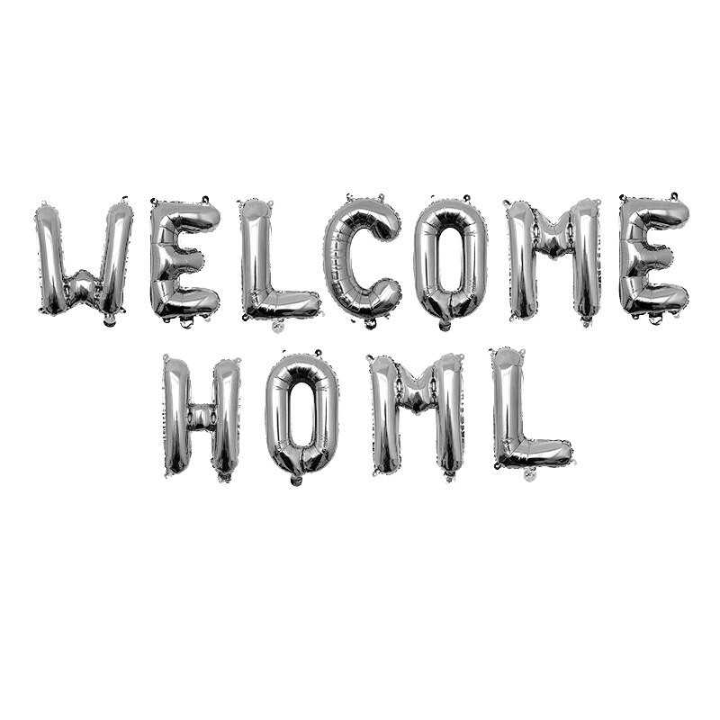 1set Rose Gold Welcome Home Letter Foil Balloons W... – Grandado