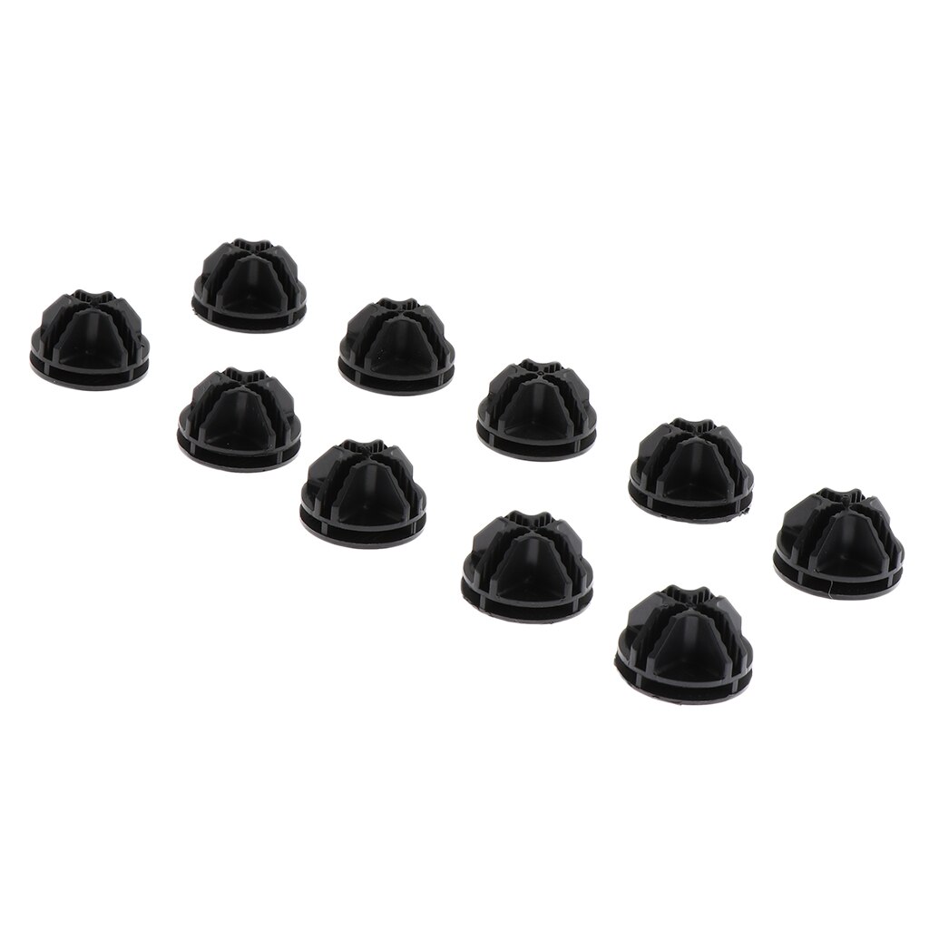 Pack of 10Pcs Closet Clasp Buckles Black Plastic G... – Grandado