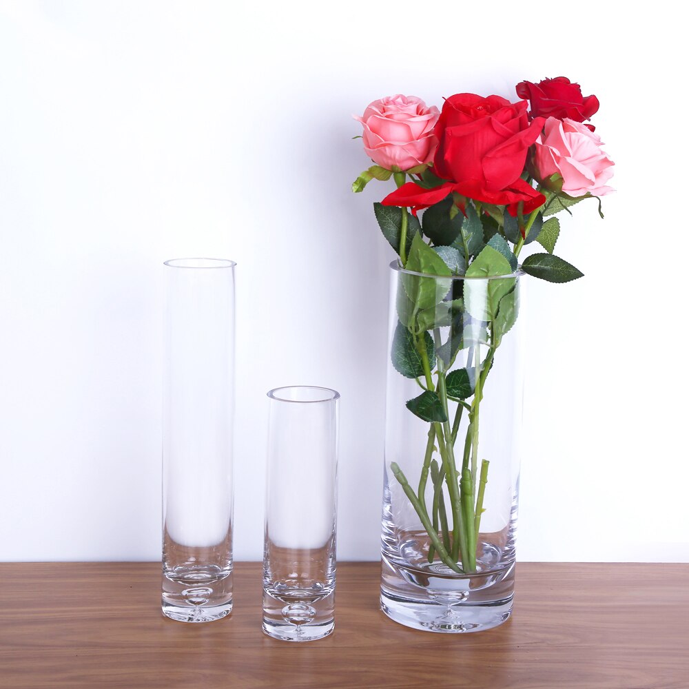 1Pcs Small Flower Vase Tall Transparent Vases For ... – Grandado
