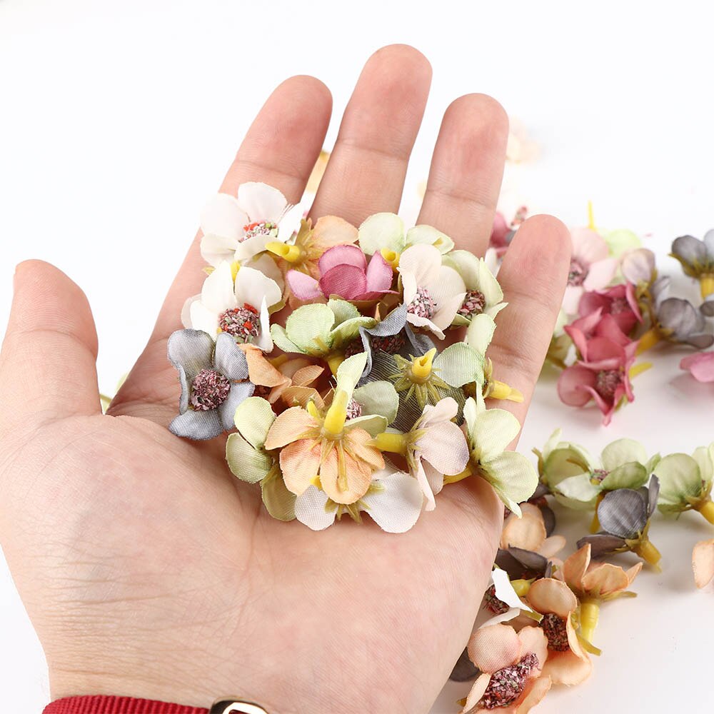 100 Pcs 2 cm Multicolor Daisy Flower Heads Mini Si... – Grandado