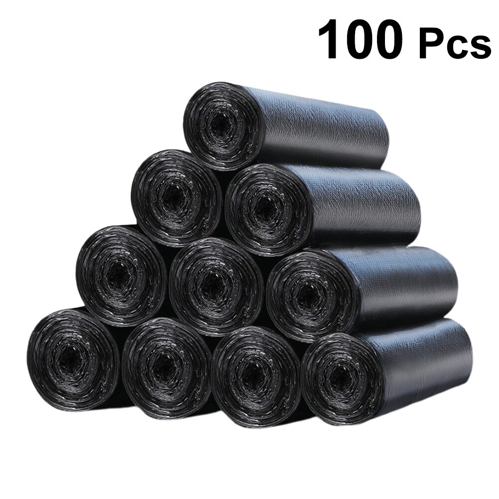 5 Rolls Black Garbage Bag Household Eco-friendly T... – Vicedeal