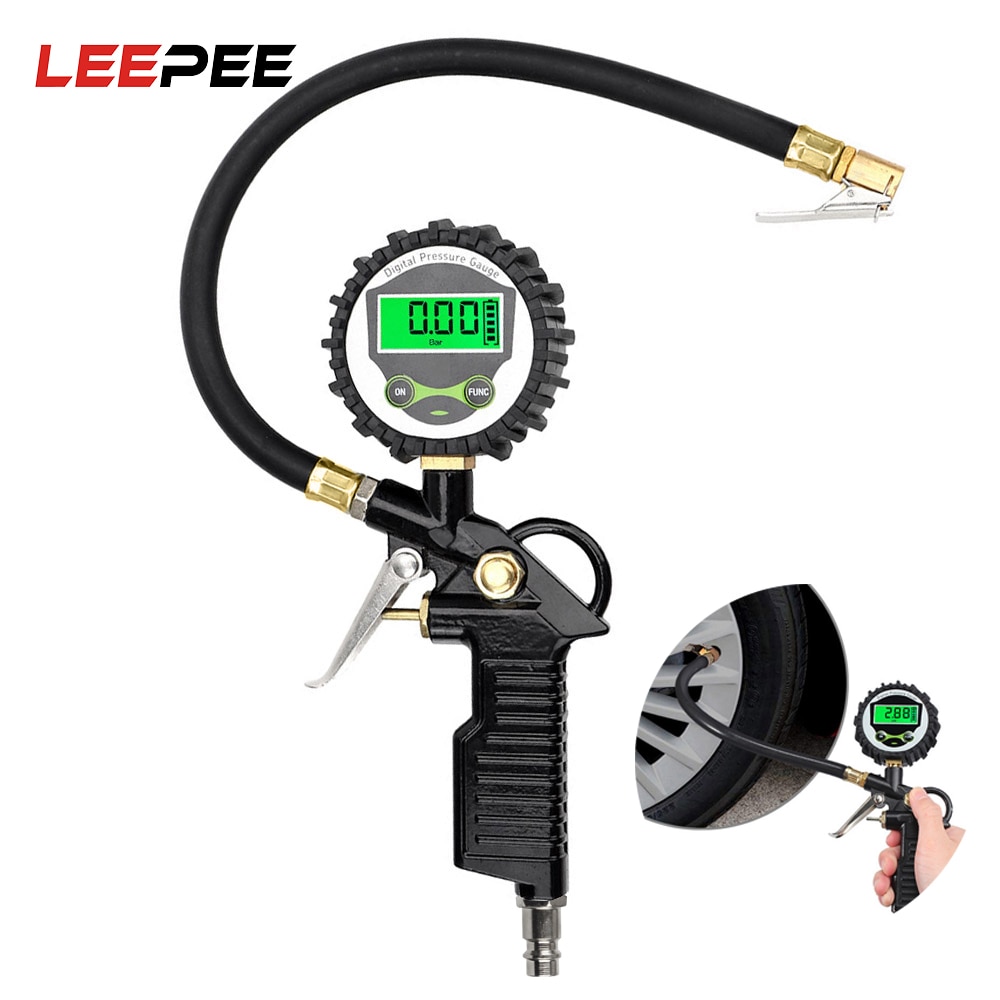 Leepee bil eu däck lufttryck lufttrycksmätare lcd ... – Grandado