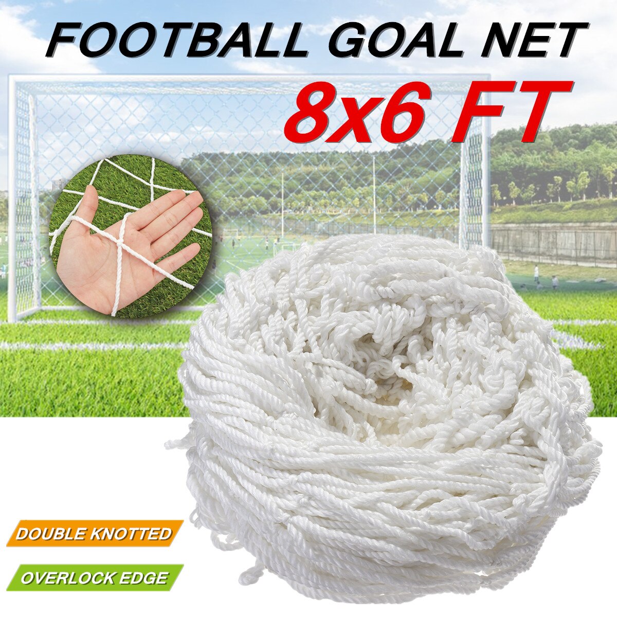 8x6FT Full Size Football Soccer Goal Post Net For ... – Vicedeal