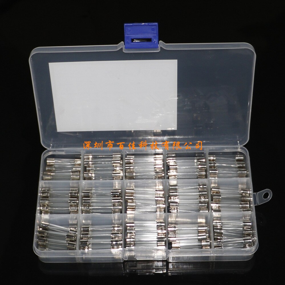 Boxed 6x30mm glass fuse 0.25A~30A fuse set 15 kind... – Grandado