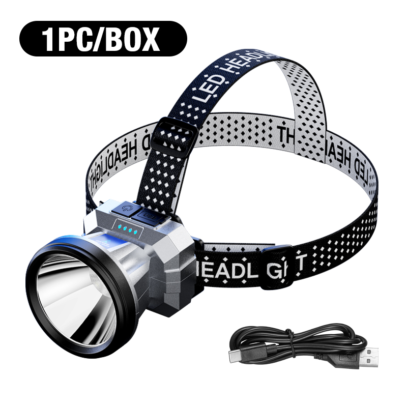 Powerful LED Headlamp TYPE-C Rechargeable Headligh... – Vicedeal