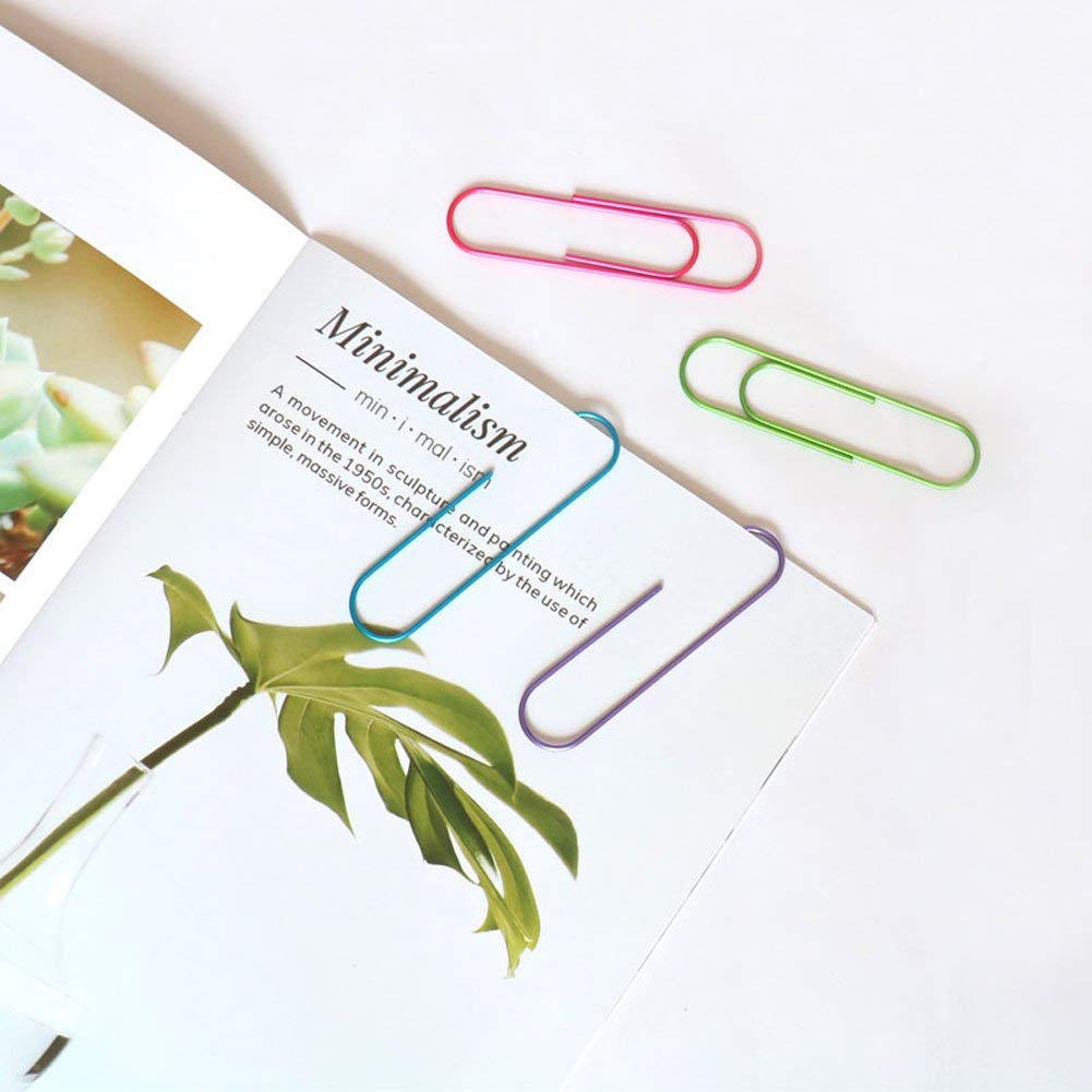 PPYY -Super Large Paper Clips Vinyl Coated, 30 Pac... – Grandado