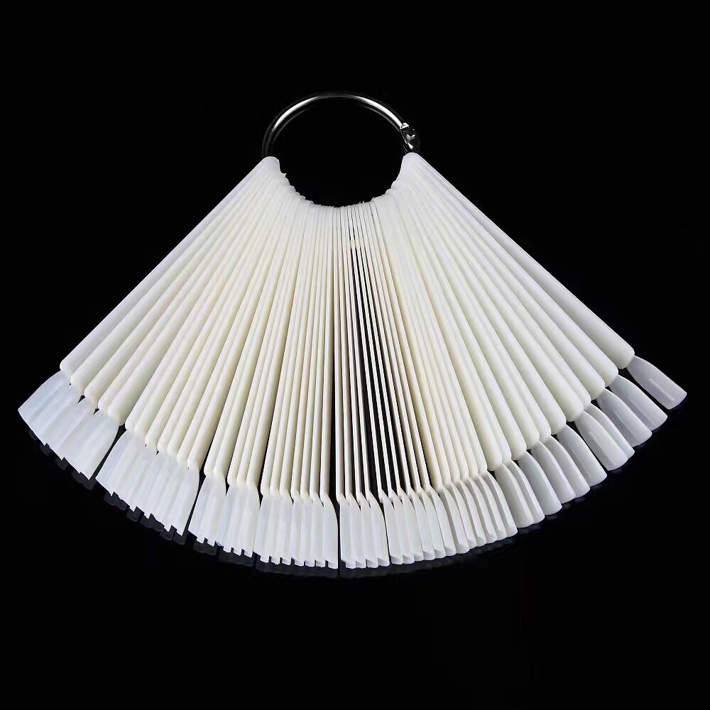 50Pcs Natural False Nails Art Tips Sticks Polish D... – Grandado