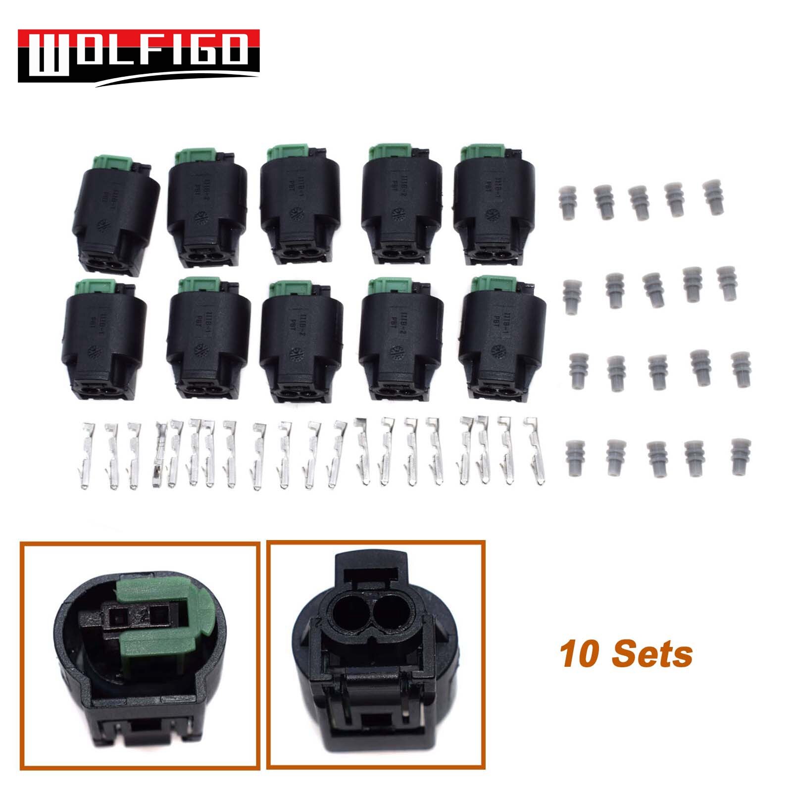 WOLFIGO 1 Set / 10 SetsTemperature Sensor 2 Pin Co... – Grandado