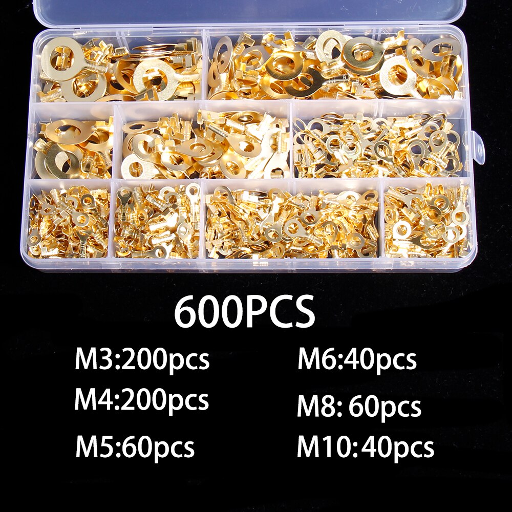 Copper Electrical Terminals Ring Lugs Eyes Wire Cr... – Vicedeal