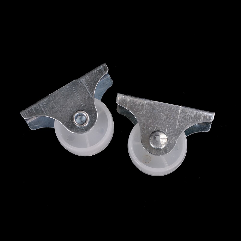 White 2 Pcs Plastic Furniture Replacement Caster W... – Grandado