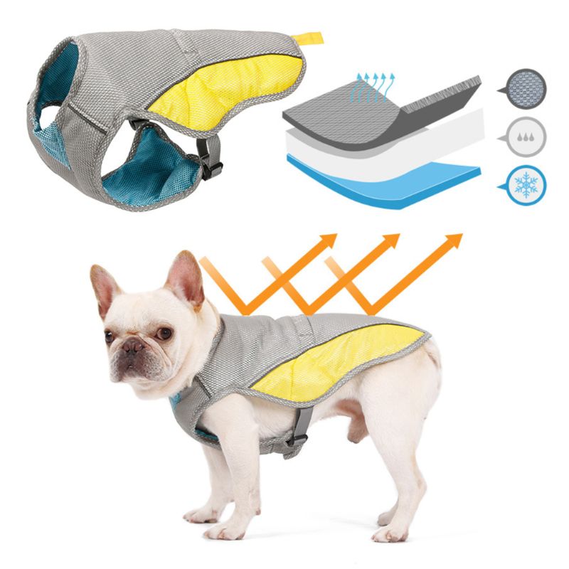 Summer Dog Cooling Vest Harness Cooler Jacket Brea... – Vicedeal