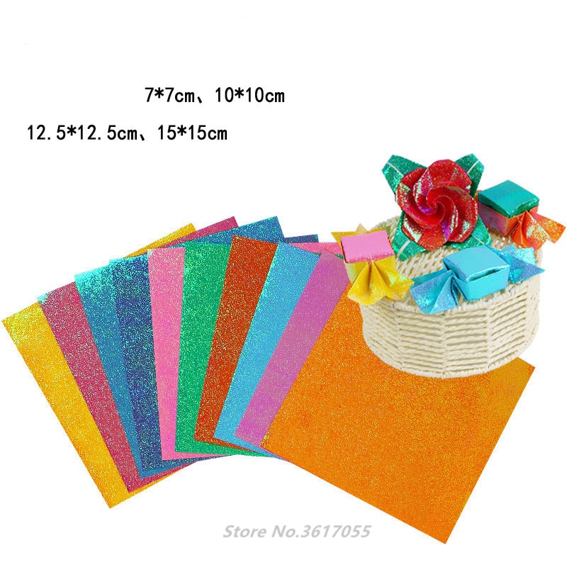 50pcs/set Square Shining Origami Paper DIY Craft P... – Vicedeal