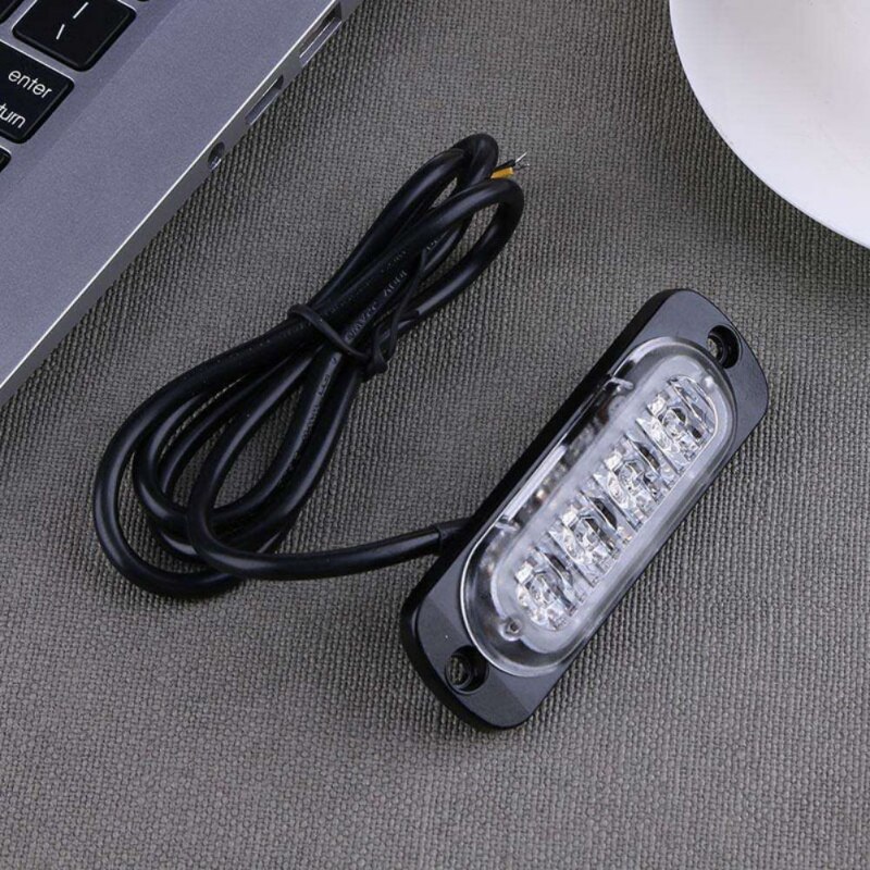 1pc 4 Led Strobe Warning Light Strobe Grille Flash... – Grandado