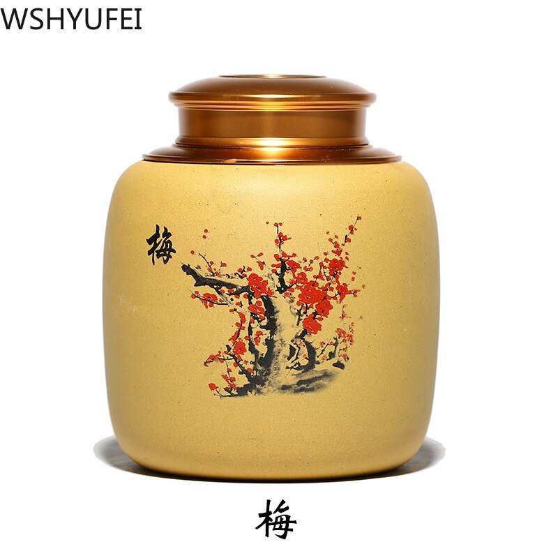 Large Purple Clay Tea Caddy Exquisite Candy storag... – Grandado