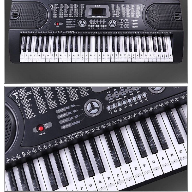 88/61/54 Key Transparent Piano Keyboard Sticker Tr... – Grandado