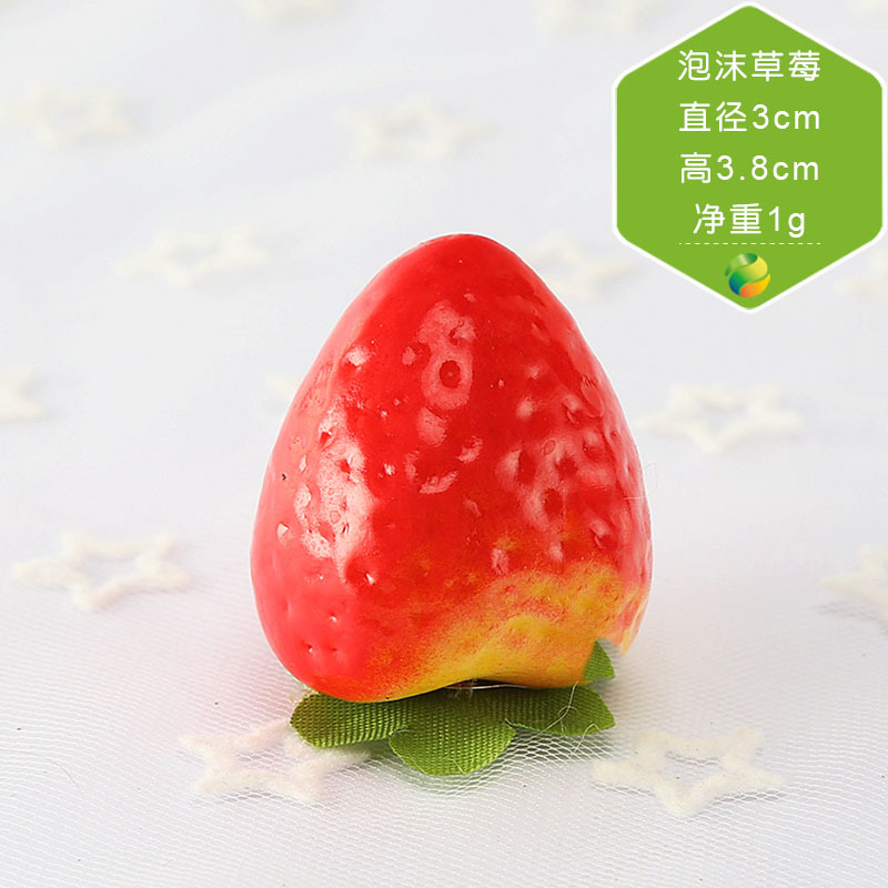 Simulation Strawberry Plastic Foam Model Decor Sim... – Grandado