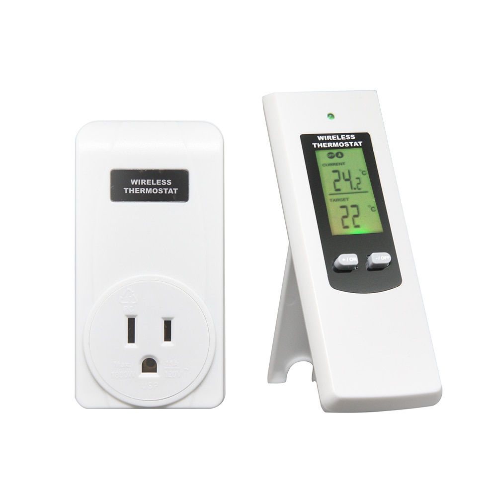 Wireless RF Plug In LCD Remote Thermostat for Home... – Grandado