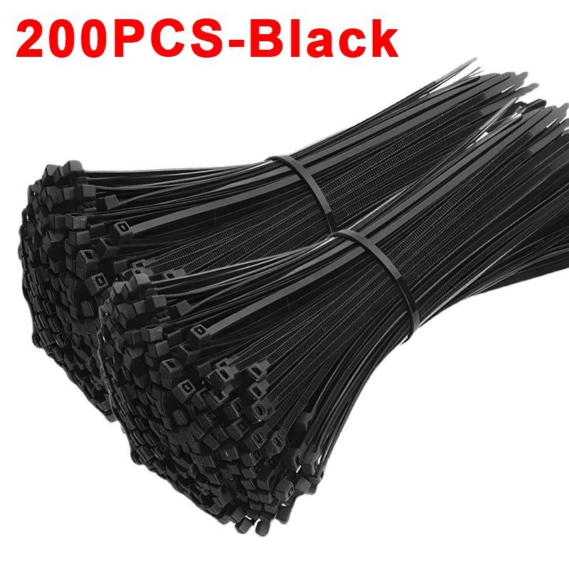 200/100Pcs Nylon Cable Ties Adjustable Self-lockin... – Grandado