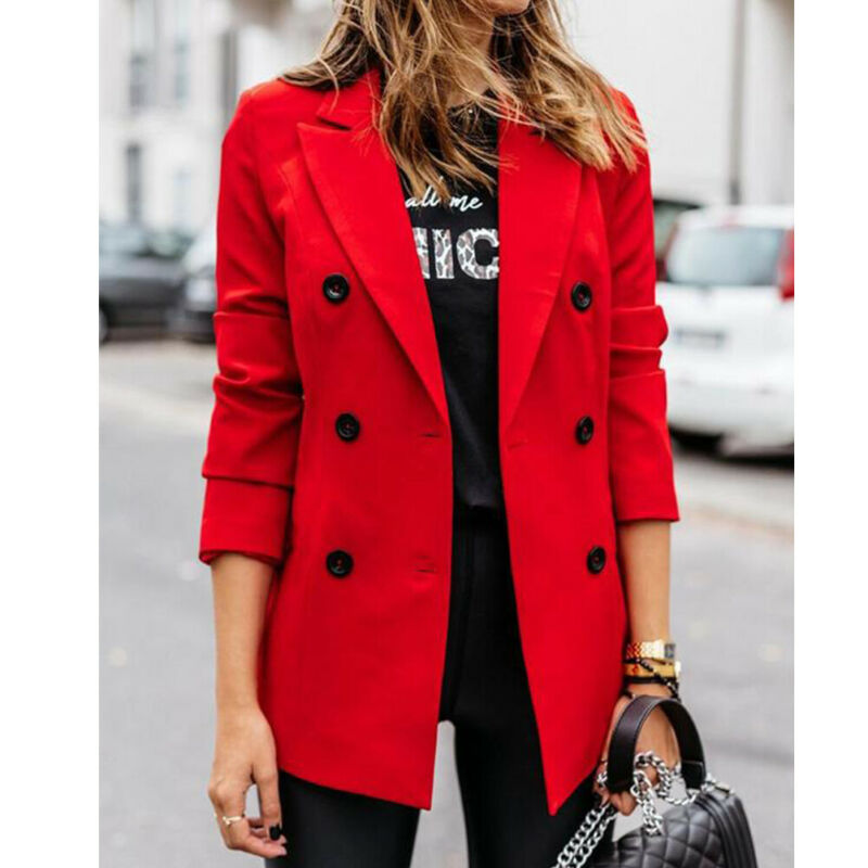 Casaco blazer feminino, jaqueta feminina formal de... – Vicedeal