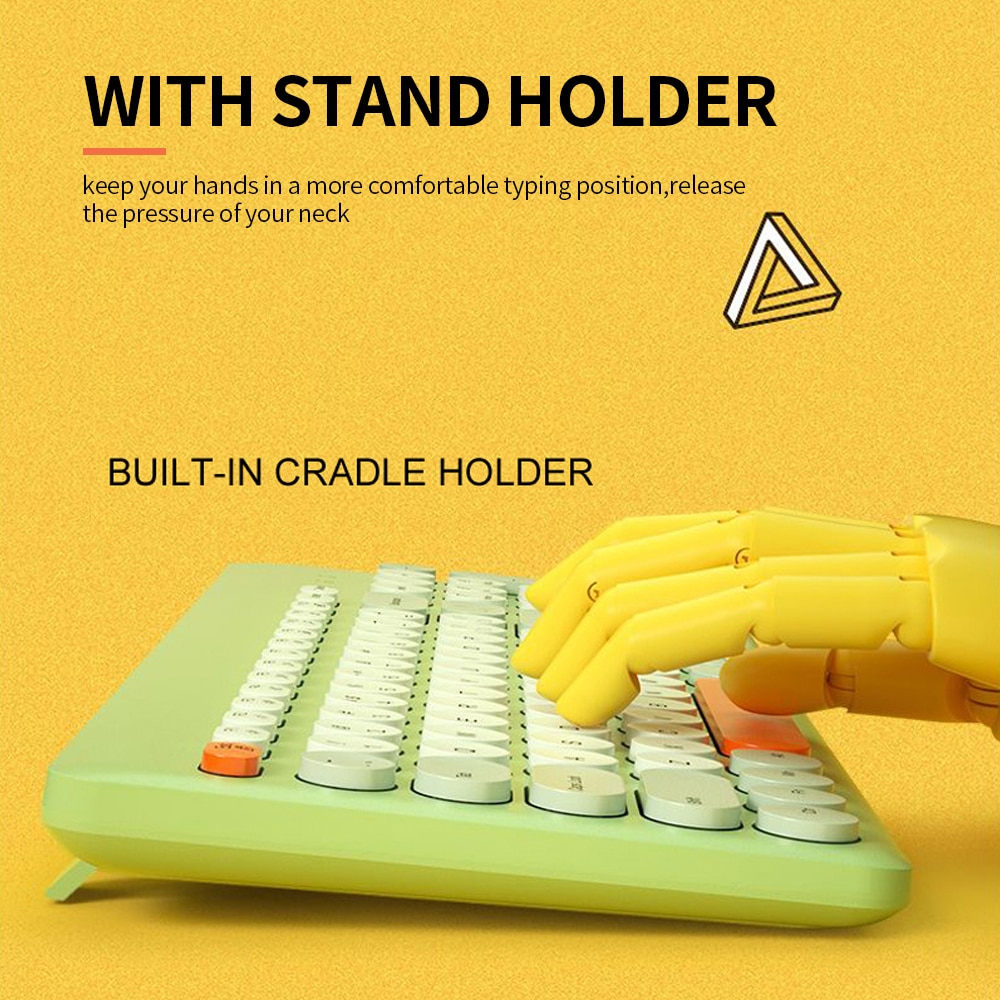 96 tangenter 2.4g trådlöst tangentbord och musupps... – Vicedeal