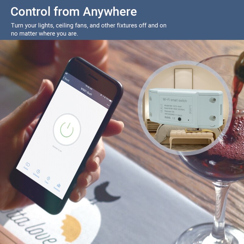 Smart Home Wifi Draadloze Afstandsbediening Schake... – Vicedeal