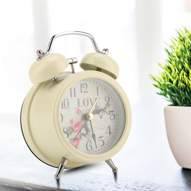 Mini Metal Digital Alarm Clock Mute with Lights Tw... – Vicedeal