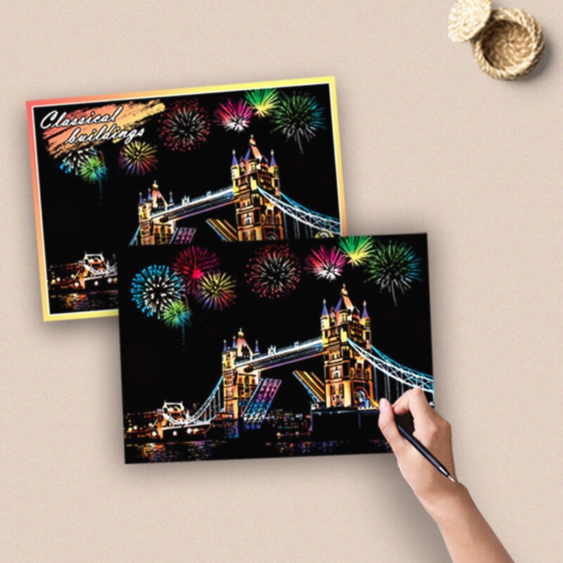 4Pcs/set Painting Scratch Toys Magic Colorful A5 D... – Grandado