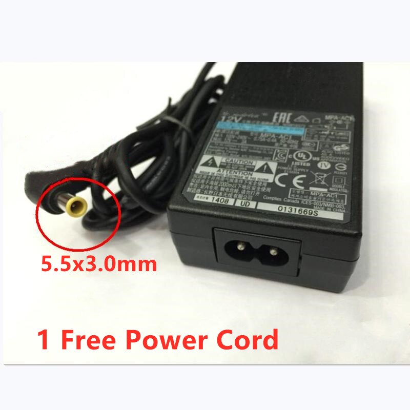 Echt 12V 2.5A 3A 36W MPA-AC1 Ac Adapter Voor Sony ... – Grandado