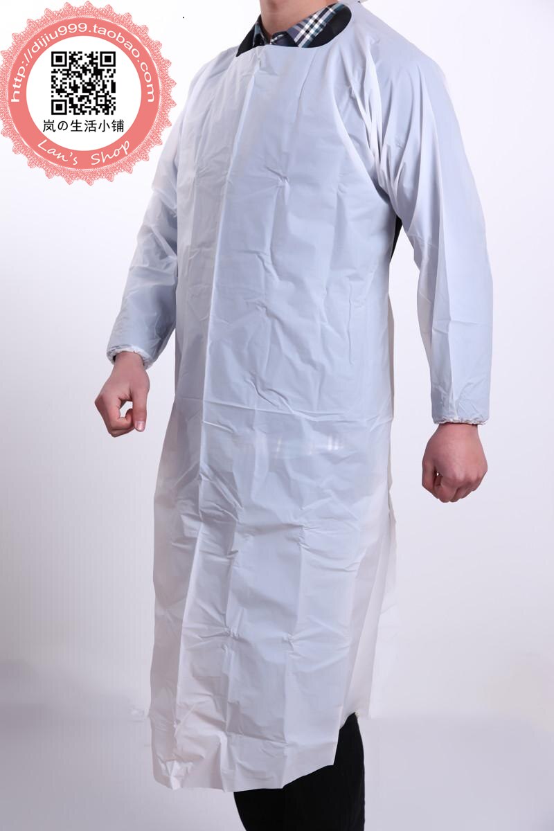 1pc 30g Disposable sleeved apron CPE robe cleaning... – Vicedeal