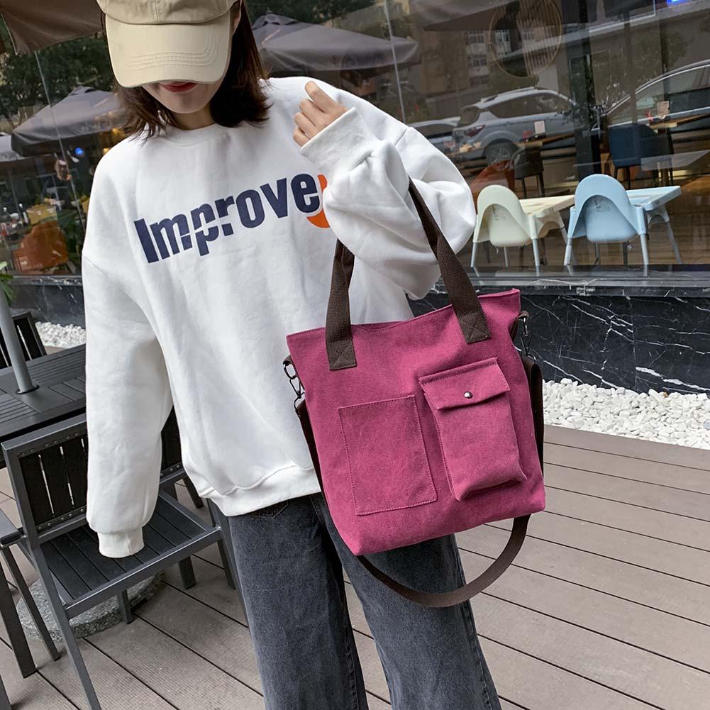 Handbags Classic Delicate Texture Women Canvas Sho... – Grandado