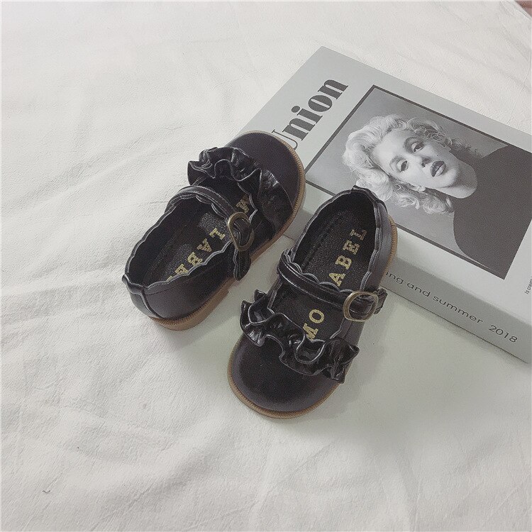 Small Girls' Leather Shoes Korean Children's Princ... – Grandado