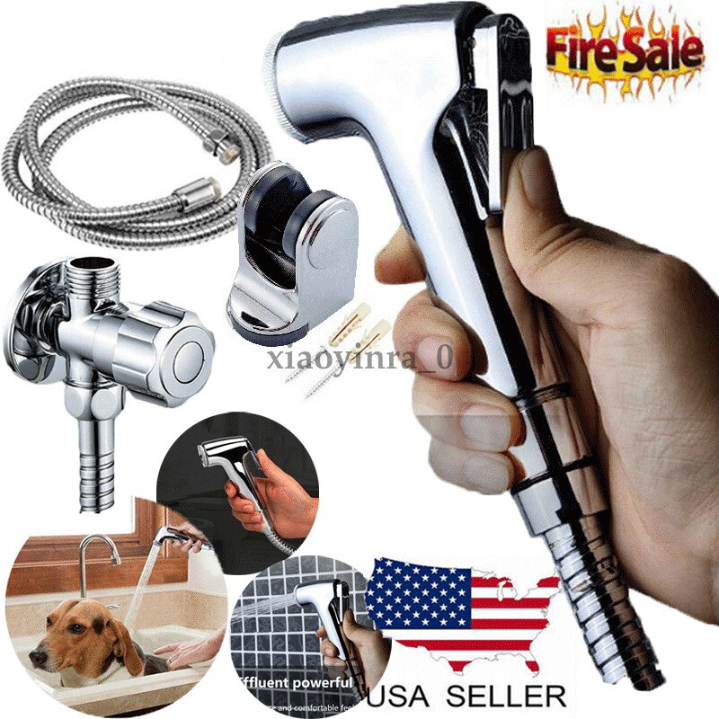 Toalett handhållen bidéspray kit mässing förkromad... – Grandado