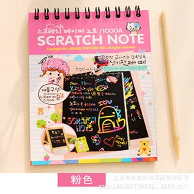 10*14cm Scratch Note Children's DIY Color Rainbow ... – Grandado
