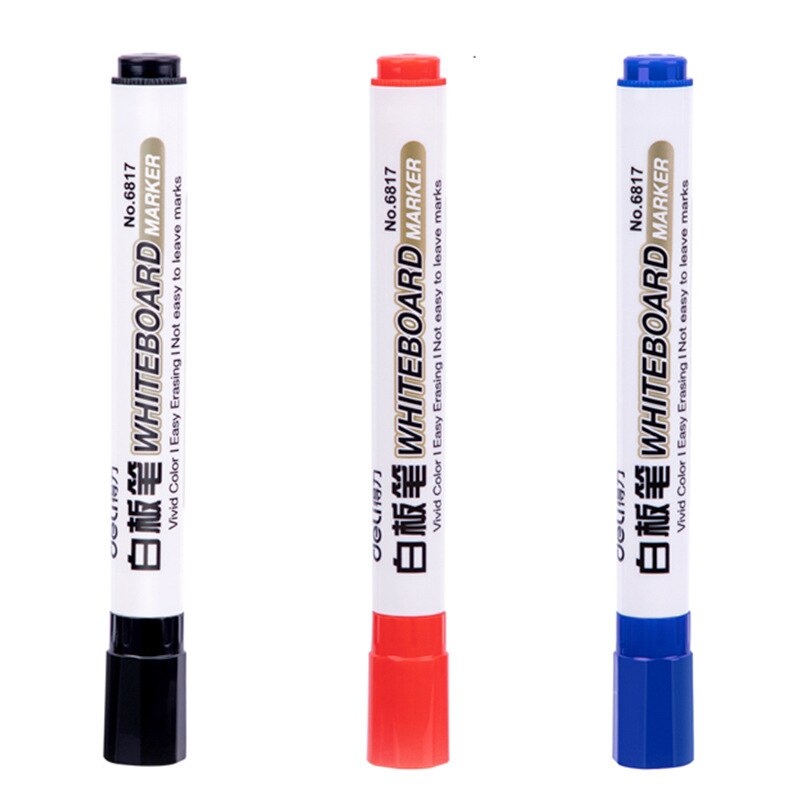 3 PCS Deli 6817 whiteboard pen water based pen whi... – Grandado