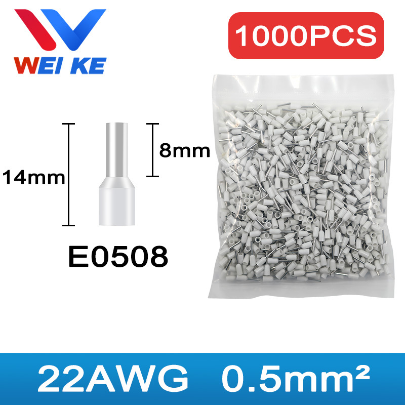 1000PCS/ Pack E0508 E7508 E1008 E1508 Electrical W... – Vicedeal