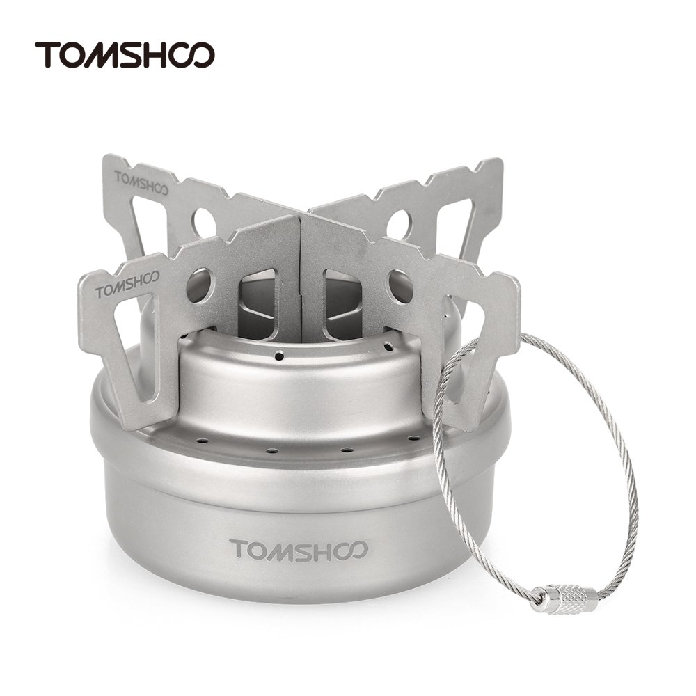 TOMSHOO Outdoor Titanium Alcohol Stove & Rack ... – Grandado