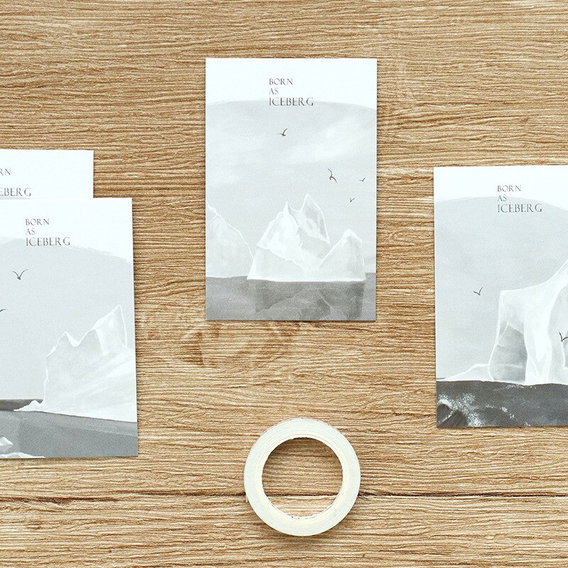 28 sheets/Set Iceberg series Mini Lomo Postcard /G... – Grandado