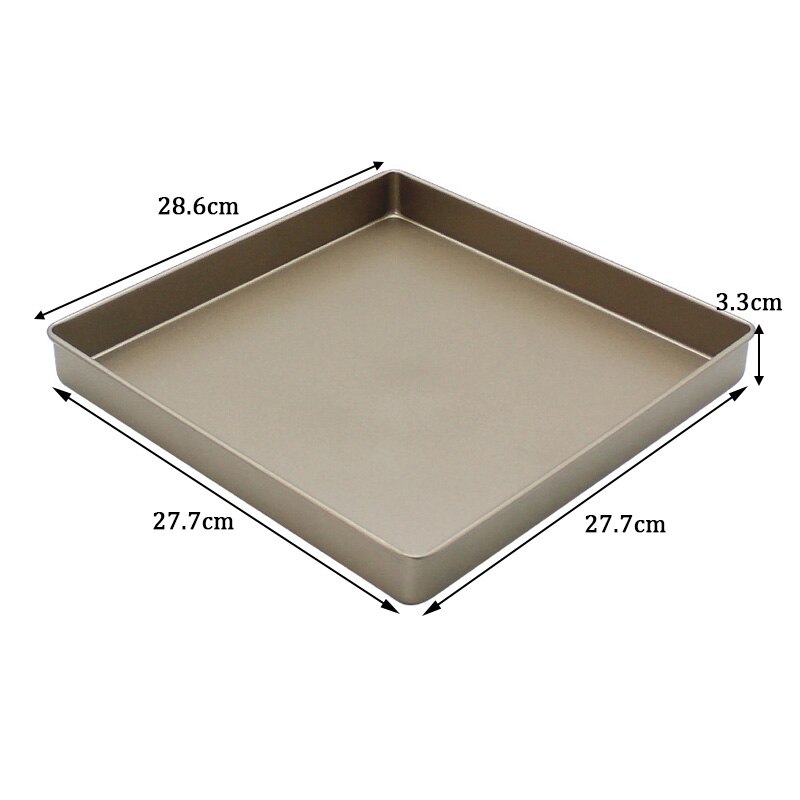 11inch Backformen Platz Kohlenstoff Stahl Kuchen B... – Grandado