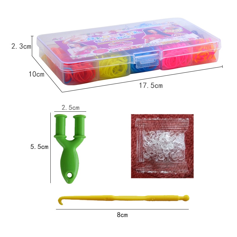 600 pieces Rainbow Rubber Bands Weaving set DIY To... – Grandado