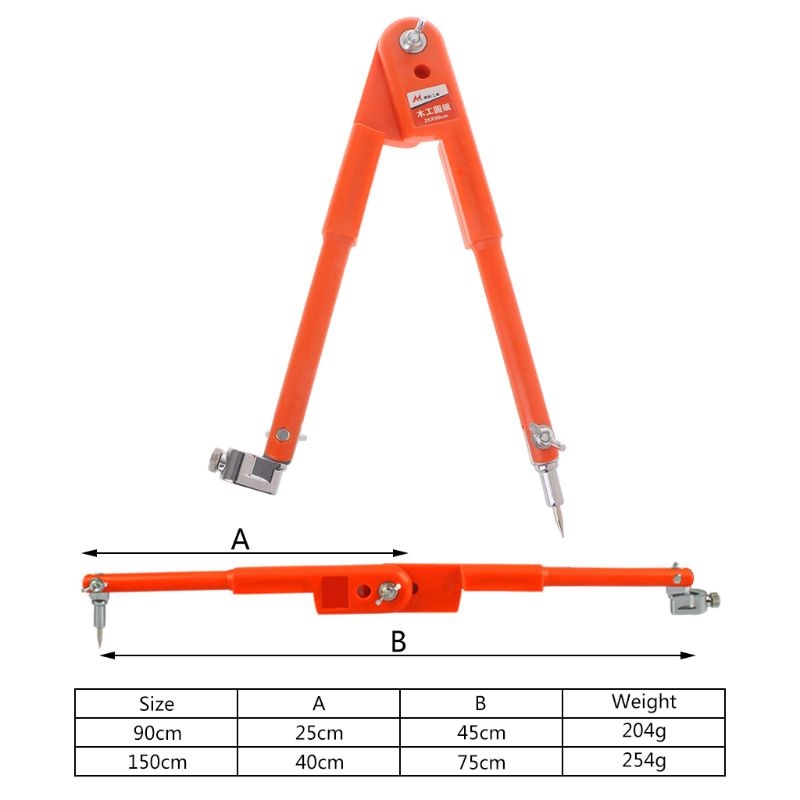 Compás de lápiz de precisión para carpintero, divi... – Grandado